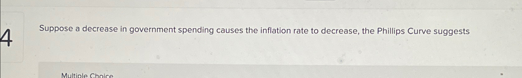 Solved Suppose a decrease in government spending causes the | Chegg.com