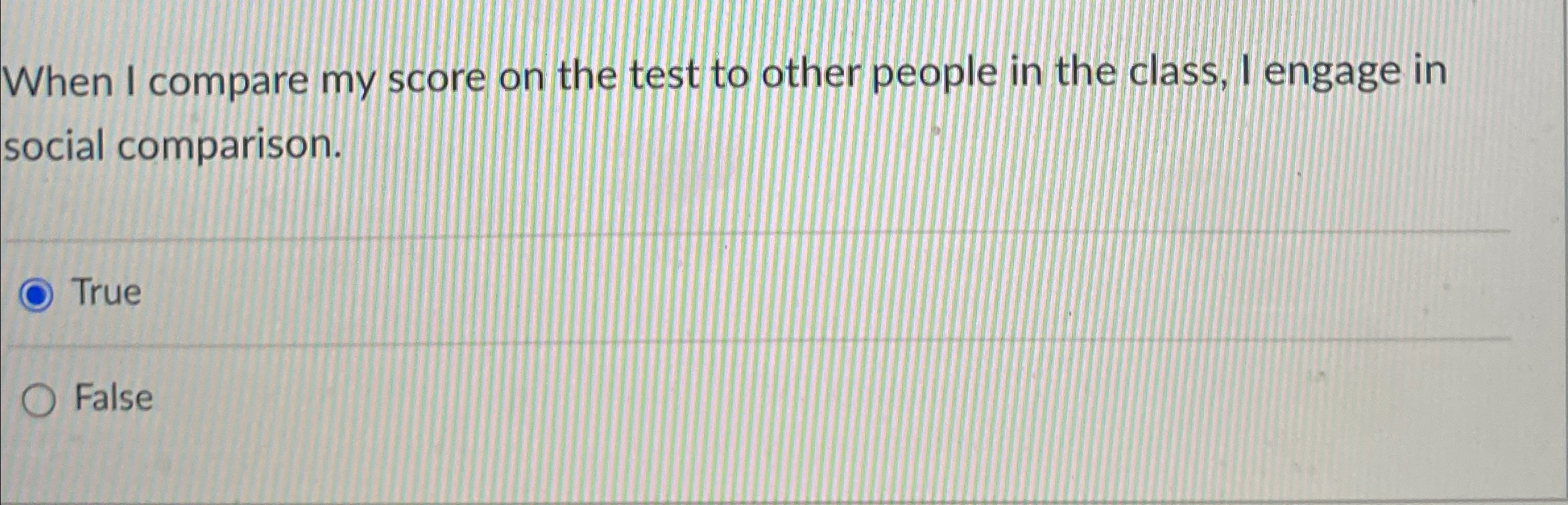Solved When I compare my score on the test to other people | Chegg.com