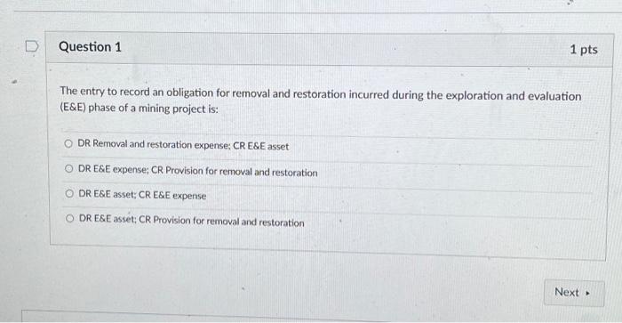 Solved The entry to record an obligation for removal and | Chegg.com