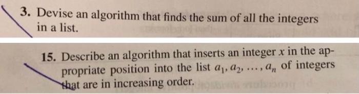 Solved 3. Devise an algorithm that finds the sum of all the | Chegg.com
