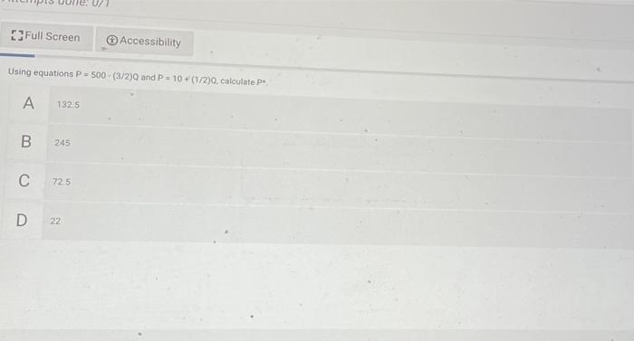 Solved Using equations P=500:(3/2)Q and P=10+(1/2)Q, | Chegg.com