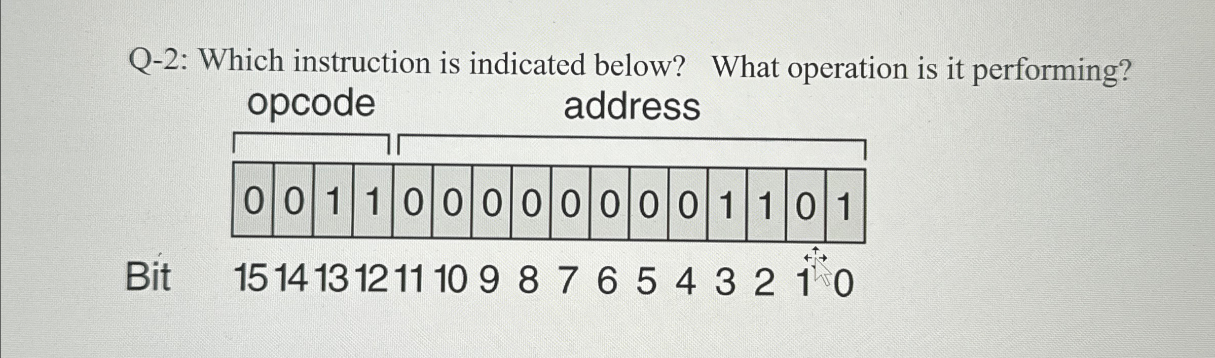 Solved Q-2: Which instruction is indicated below? What | Chegg.com