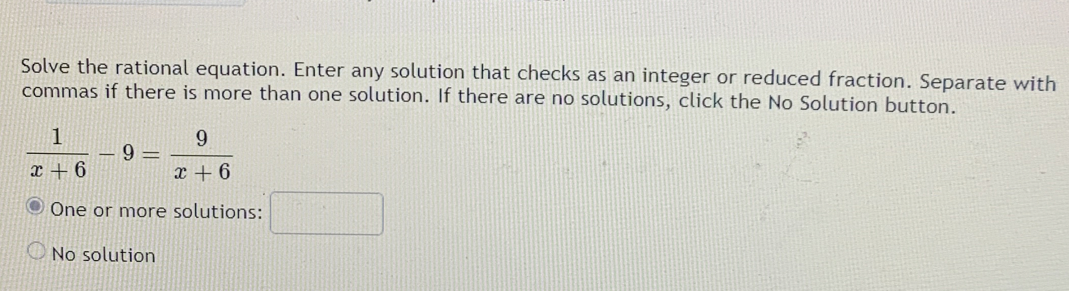 Solved Solve the rational equation. Enter any solution that | Chegg.com