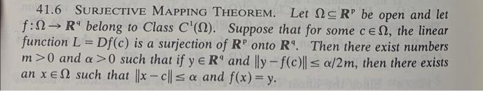 Solved 42.E. Use the Surjective Mapping Theorem 41.6 to | Chegg.com