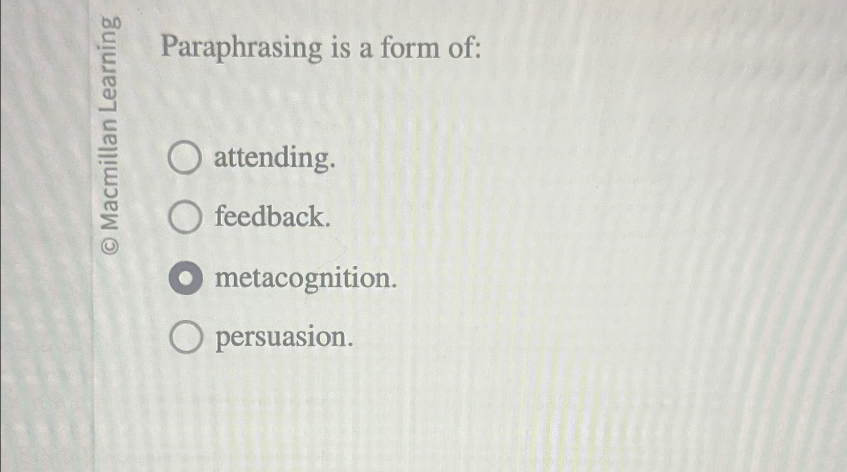 Solved Paraphrasing is a form | Chegg.com