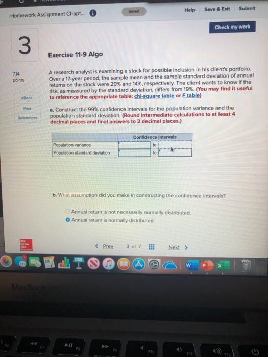 Solved Help Save & Exit Submit Homework Assignment Chapt... | Chegg.com