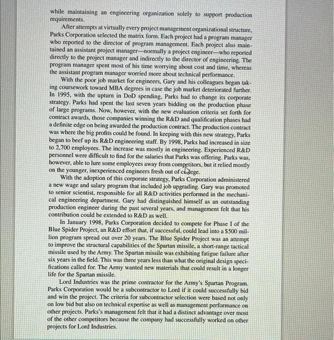 Solved The Blue Spider Project "This is impossible! Just | Chegg.com