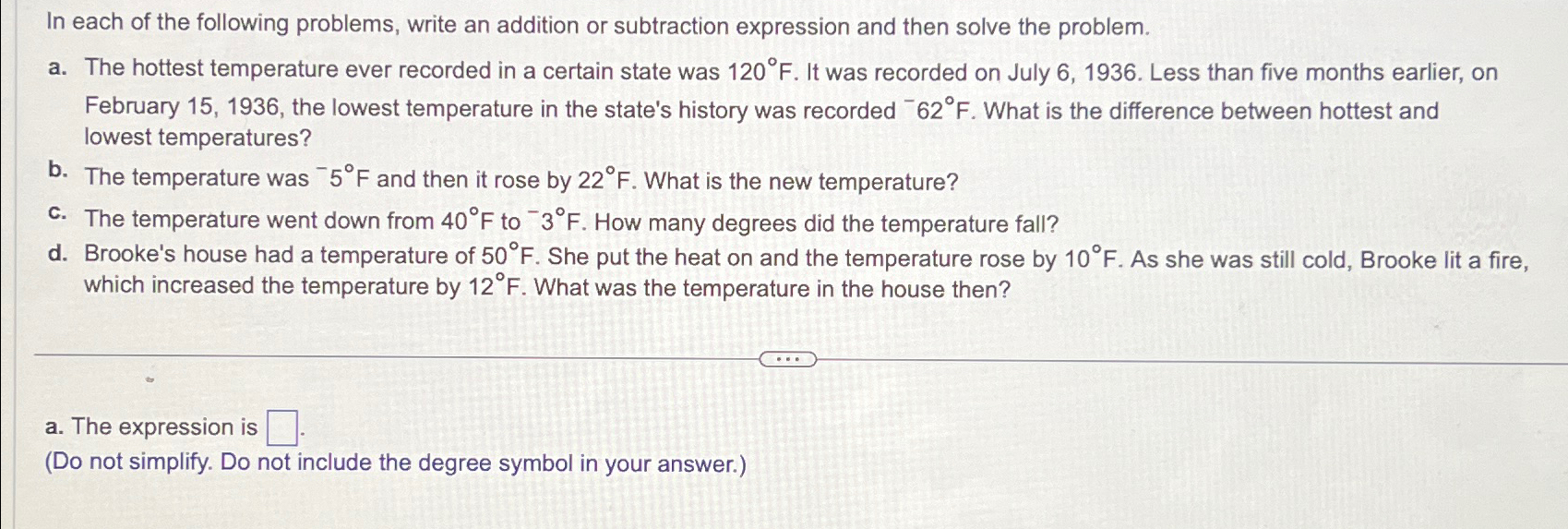 Solved In each of the following problems, write an addition | Chegg.com