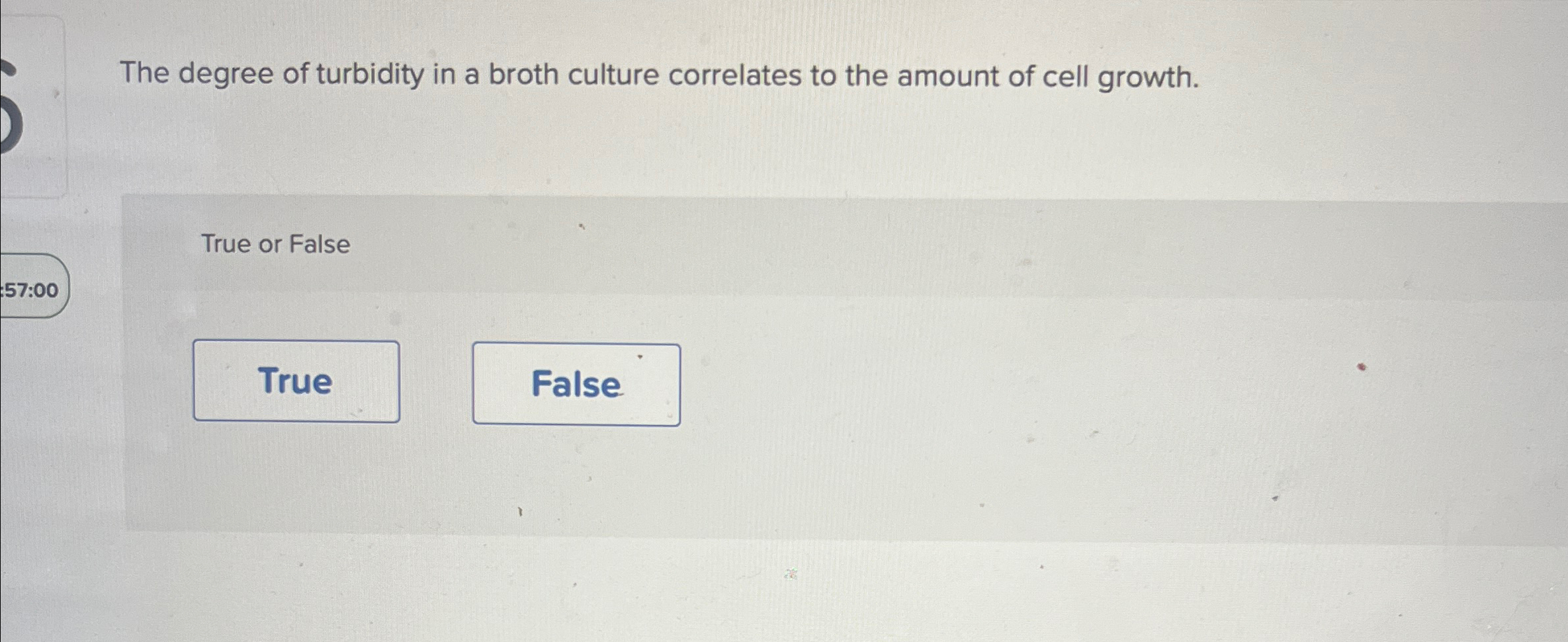Solved The degree of turbidity in a broth culture correlates | Chegg.com