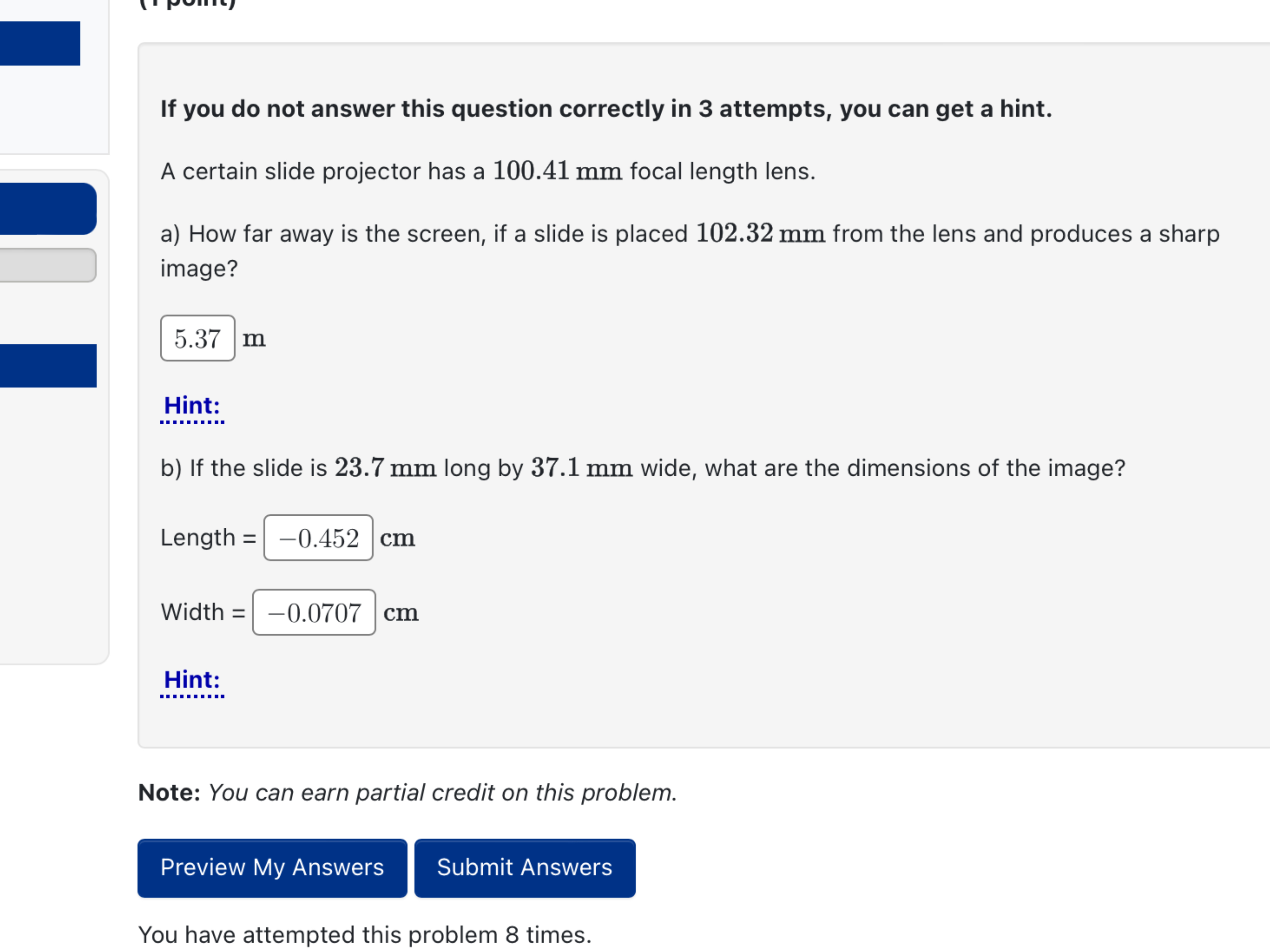Solved If you do not answer this question correctly in 3 | Chegg.com
