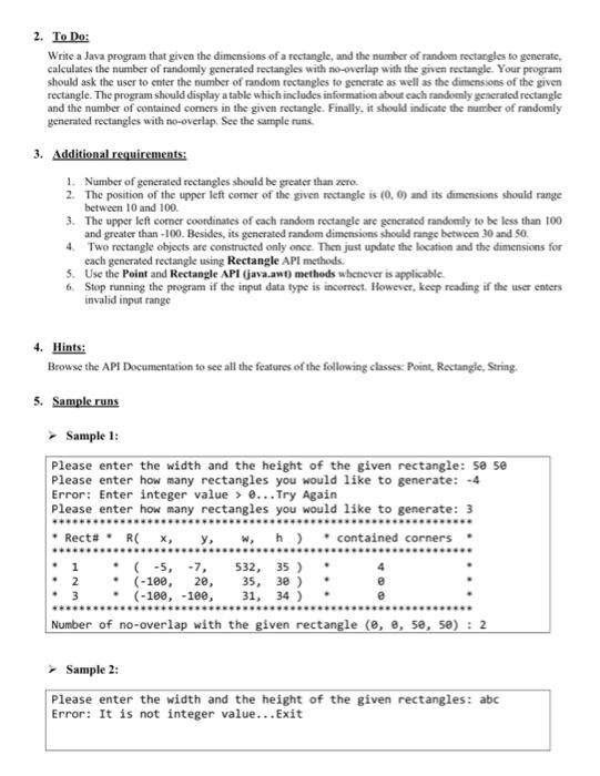 Solved The purpose of this assignment is to practice Java | Chegg.com Solved The purpose of this assignment is to practice Java | Chegg.com