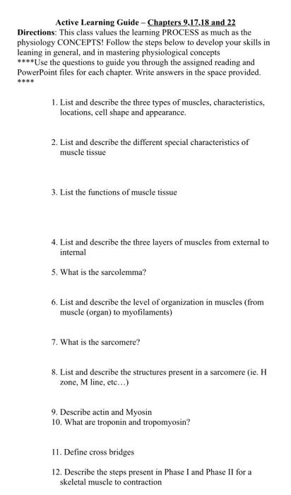 Solved Active Learning Guide - Chapters 9,17,18 and 22 | Chegg.com