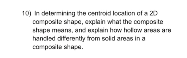 Solved In determining the centroid location of a 2D | Chegg.com