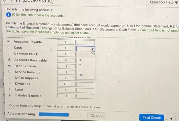 Solved Question Help Consider the following accounts: (Click | Chegg.com Solved Question Help Consider the following accounts: (Click | Chegg.com