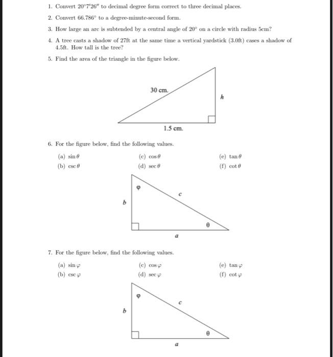 Solved i really need problems 1-7 to be solved! i have been | Chegg.com
