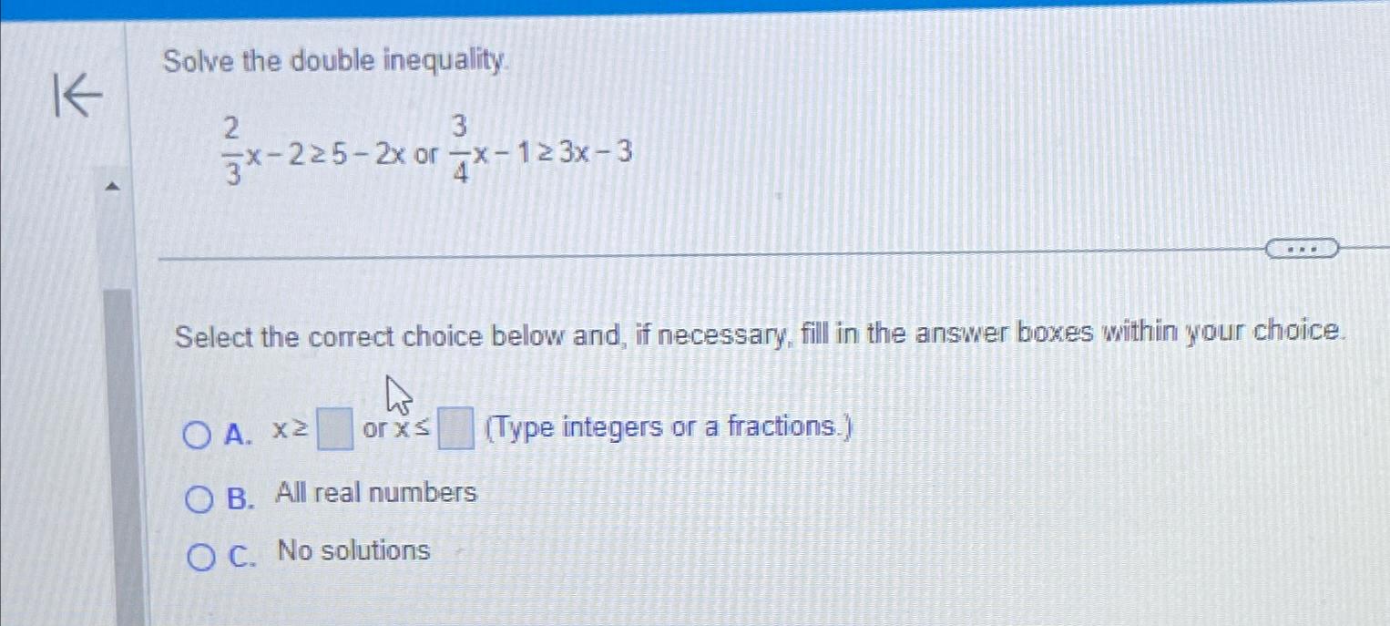 Solved Solve the double | Chegg.com