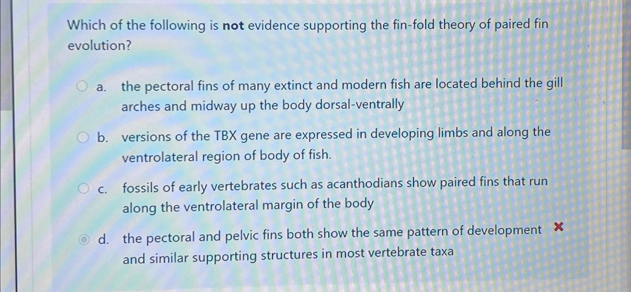 Solved Which of the following is not evidence supporting the | Chegg.com