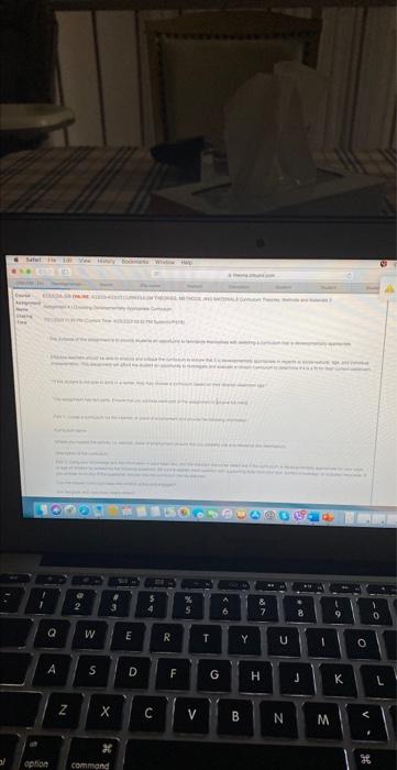 Assignment 4/ Choosing Developmentaly Appropriate | Chegg.com