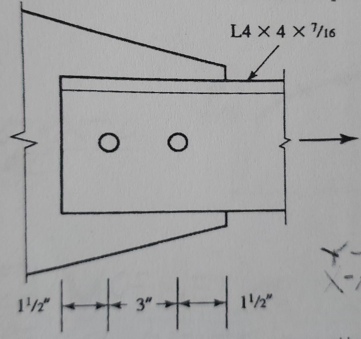 Determine the design strength of the angle section in | Chegg.com