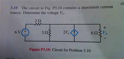Solved The circuit in Fig. P3.I0 contains a dependent | Chegg.com
