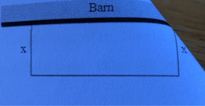Solved a. A rectangular pen is built with one side against a | Chegg.com