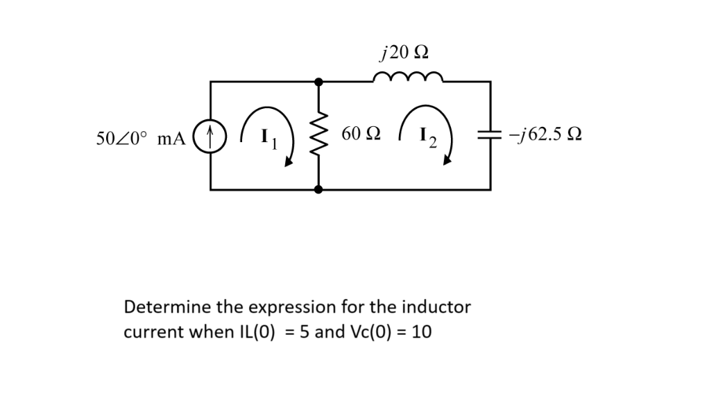 Determine the expression for the inductor current | Chegg.com