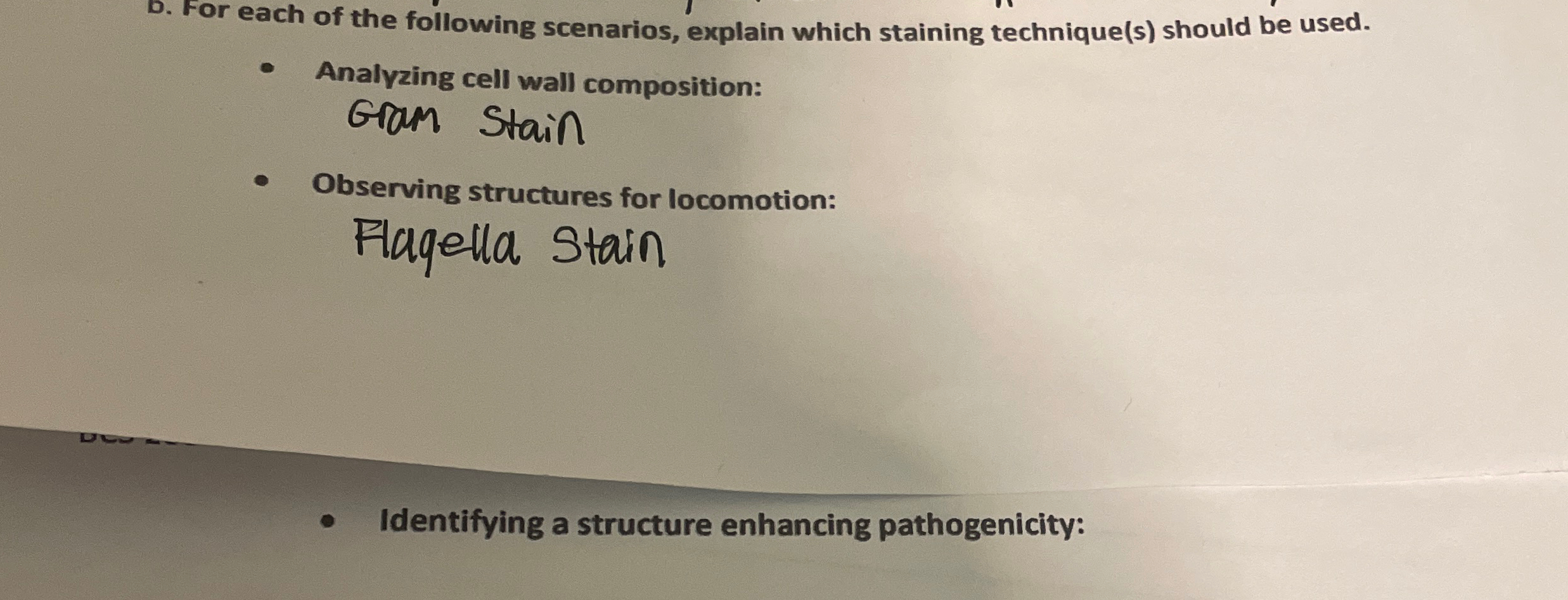 Solved D. ﻿For each of the following scenarios, explain | Chegg.com