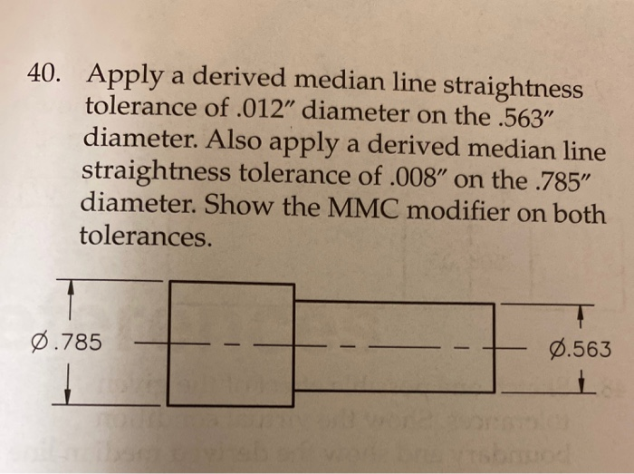 Solved 40. Apply a derived median line straightness | Chegg.com