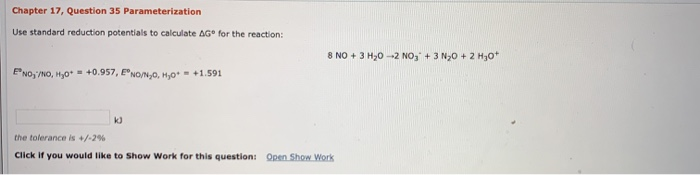 Solved Chapter 17, Question 35 Parameterization Use standard | Chegg.com