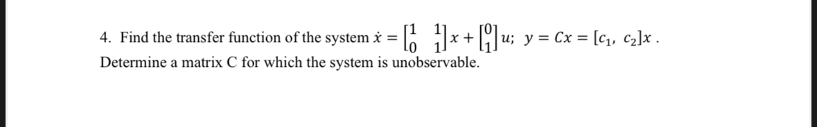 Solved Find the transfer function of the system | Chegg.com