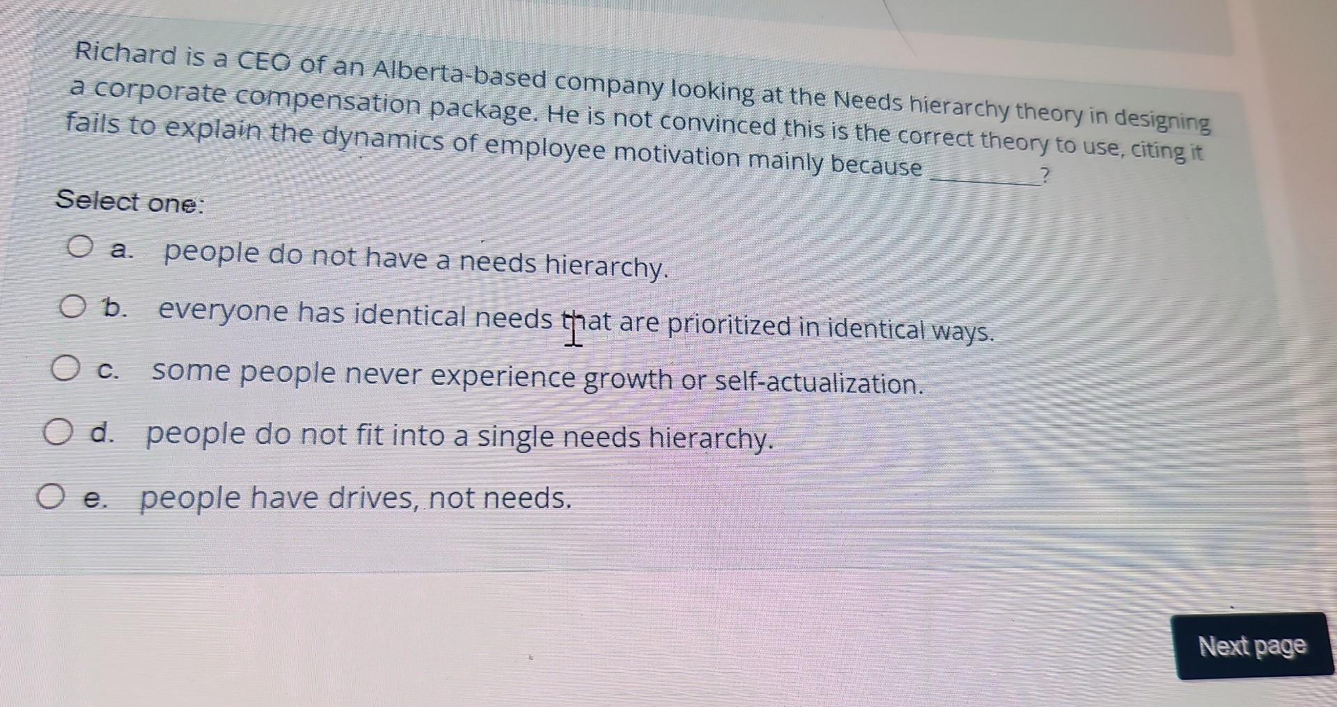 Solved Richard is a CEO of an Alberta-based company looking | Chegg.com