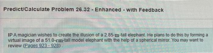 Solved Predict/Calculate Problem 26.32 - Enhanced - with | Chegg.com