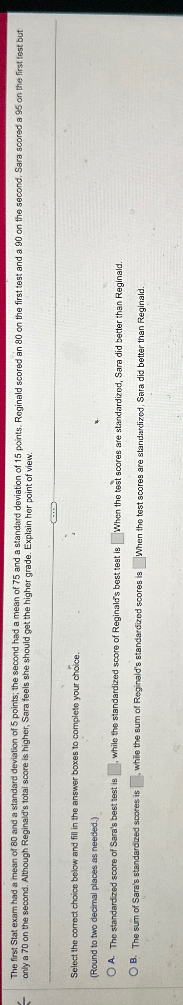 Solved only a 70 ﻿on the second. Although Reginald's total | Chegg.com