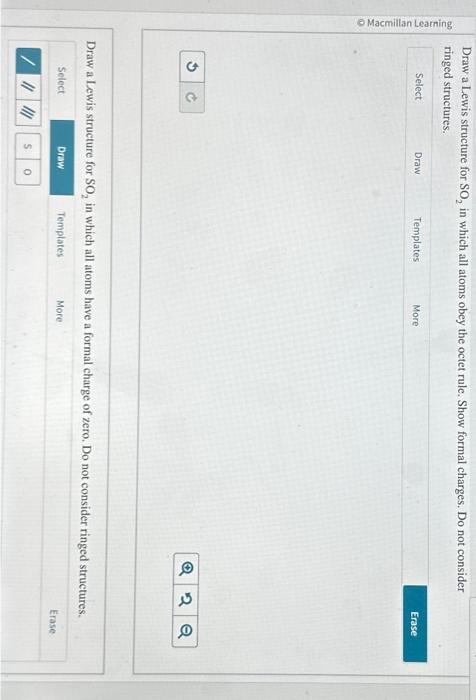 Solved Draw a Lewis structure for SO2 in which all atoms | Chegg.com