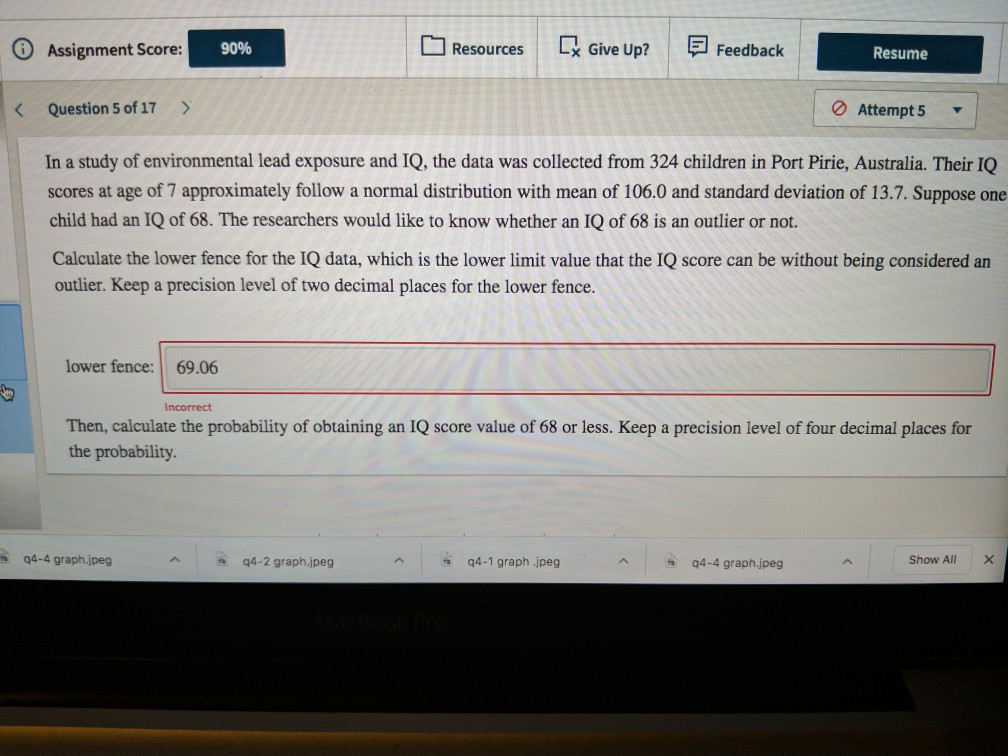 Solved Assignment Score: 90% Resources [x Give Up? Feedback | Chegg.com