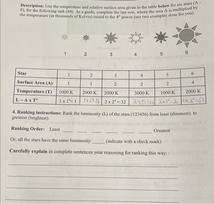 Solved Description: Use the temperature and relative surface | Chegg.com