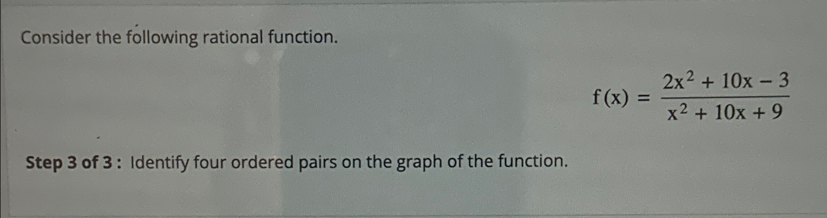 Solved Consider the following rational | Chegg.com