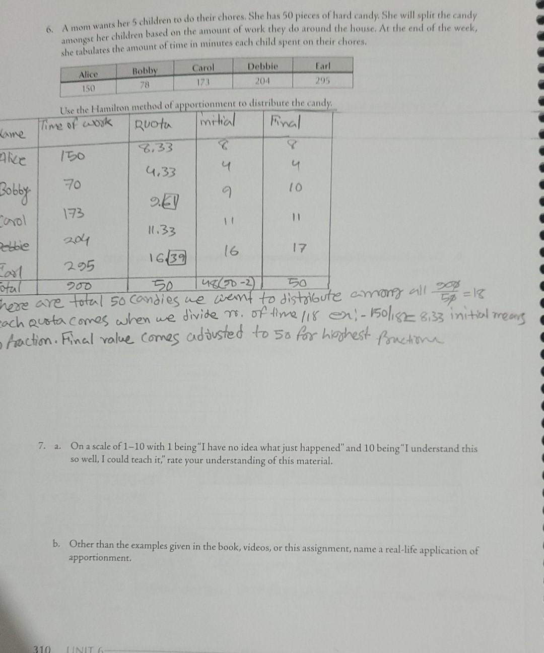Solved Apportionment Worksheet 1. In 1790, the total | Chegg.com