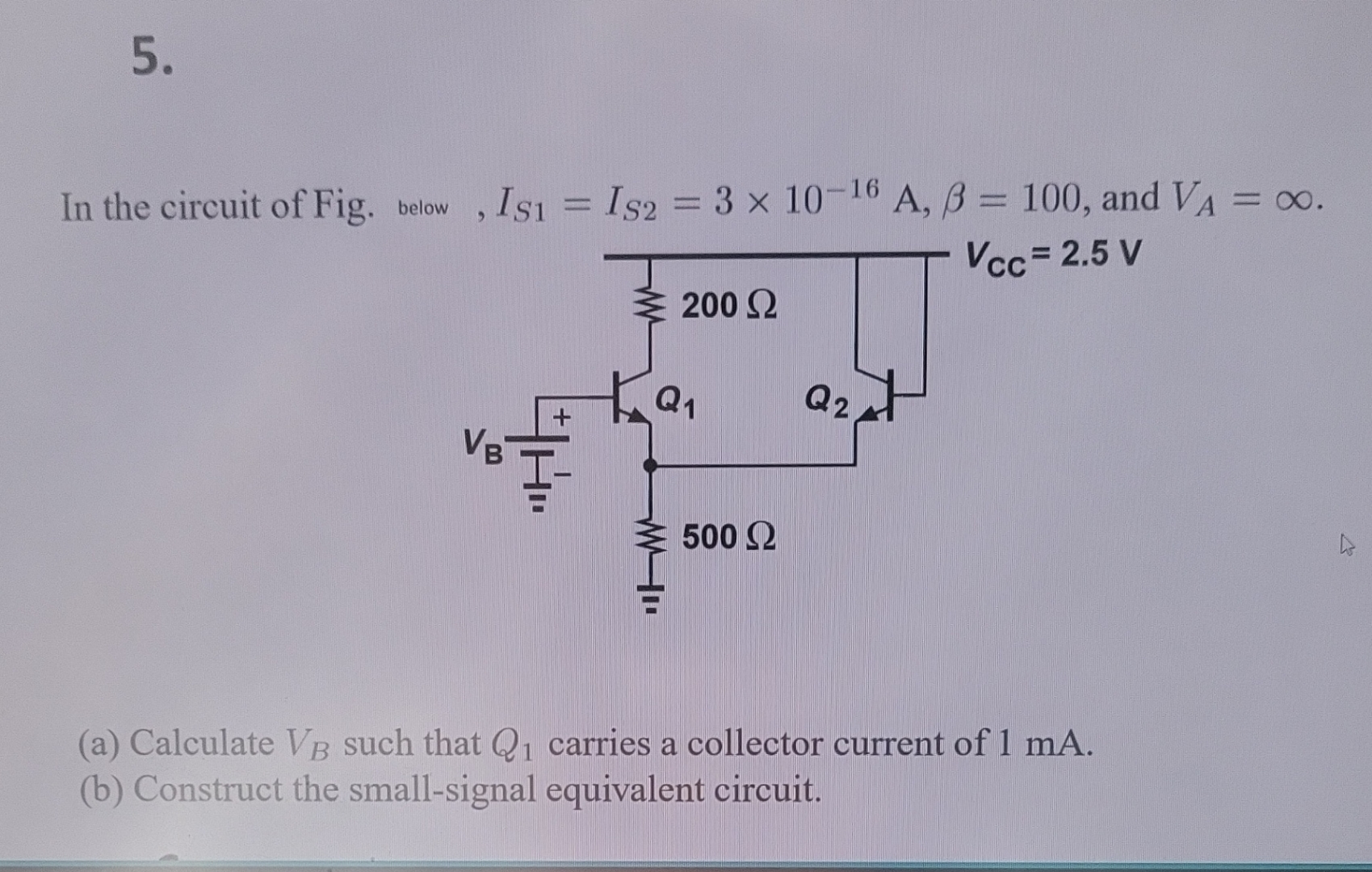 Solved In the circuit of Fig. below | Chegg.com