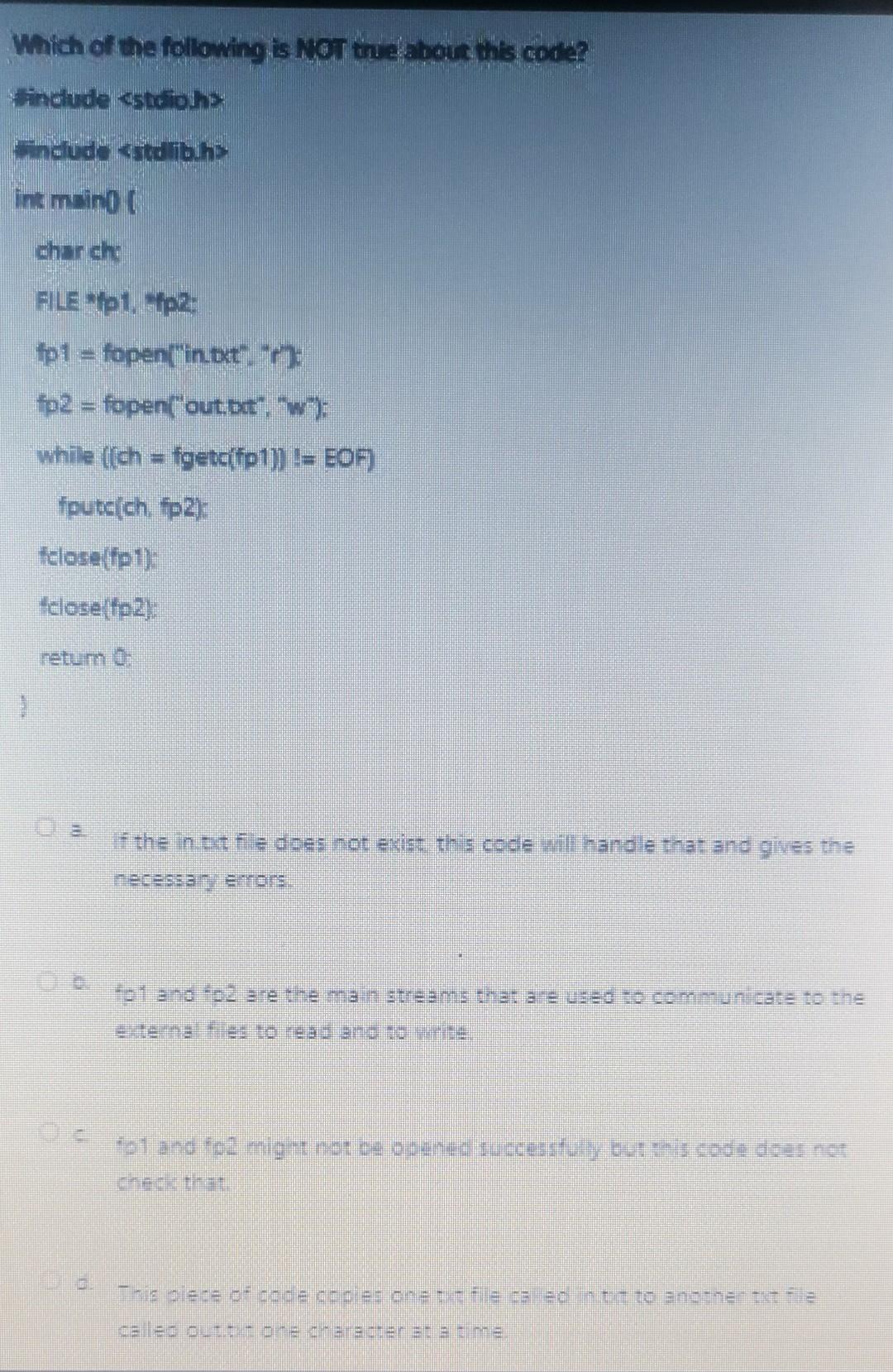 When you run the following code, ft will display | Chegg.com