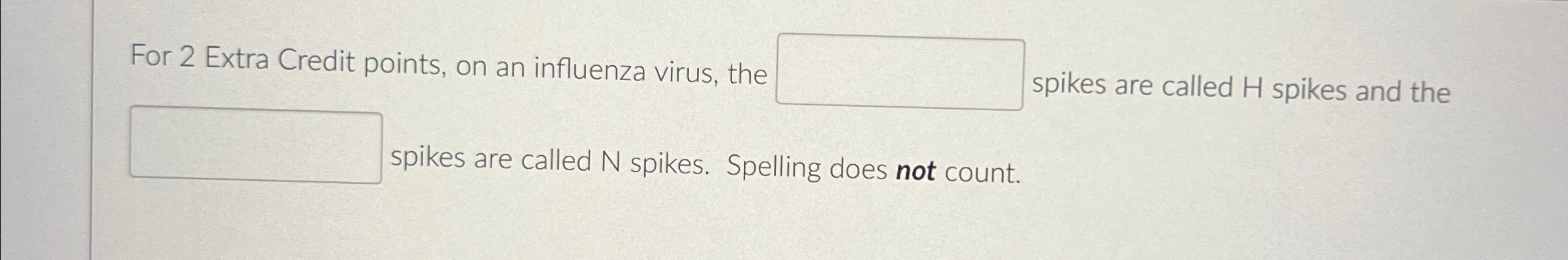 Solved For 2 ﻿Extra Credit points, on an influenza virus, | Chegg.com