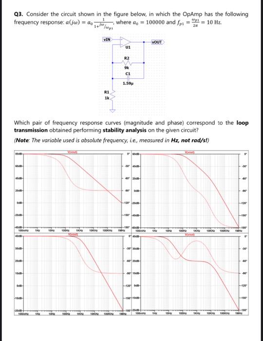 Solved Q3. Consider the circuit shown in the figure below, | Chegg.com