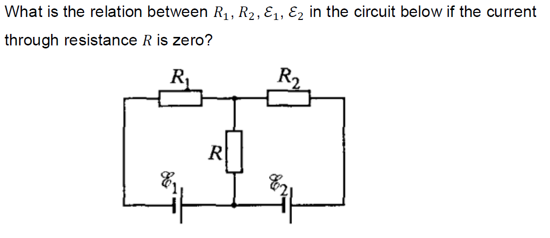 Solved What is the relation between R1,R2,ε1,ε2 in the | Chegg.com