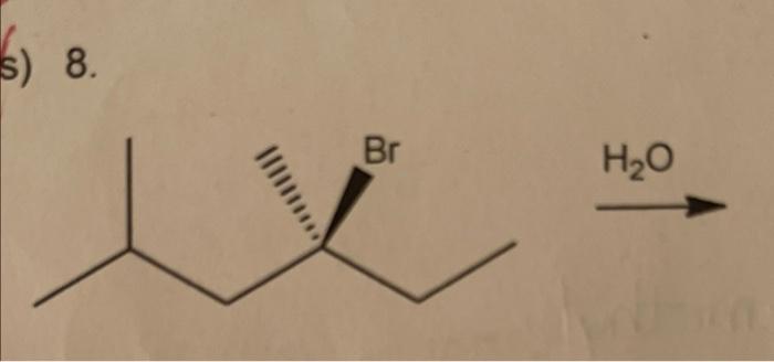 Solved s) 8. Br H2O | Chegg.com