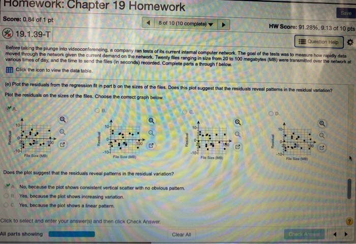 Solved Homework: Chapter 19 Homework Save Score: 0.84 of 1 | Chegg.com