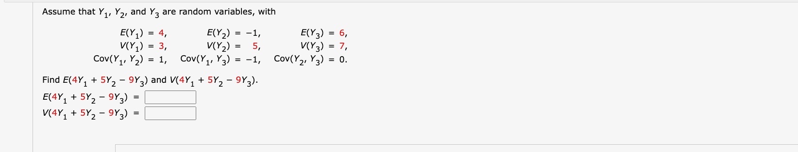 Solved Assume that Y1,Y2, ﻿and Y3 ﻿are random variables, | Chegg.com