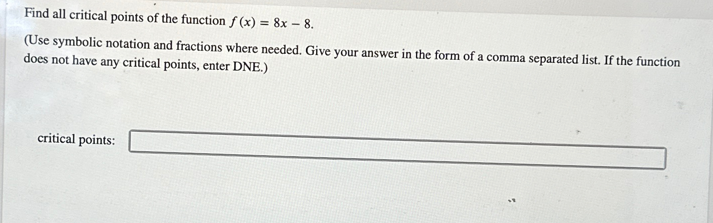 Solved Find all critical points of the function | Chegg.com