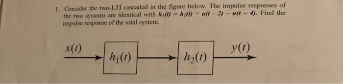 Solved 1. Consider the two-LTI cascaded in the figure below. | Chegg.com Solved 1. Consider the two-LTI cascaded in the figure below. | Chegg.com