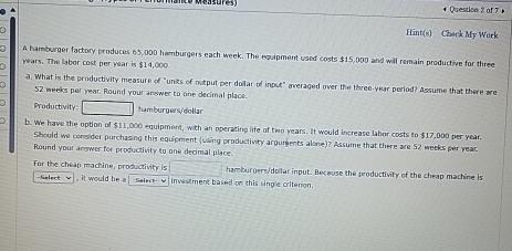 Solved 4 ﻿Question 2 ﻿of 7Fint(8) ﻿CBurk Mf WorkA hamburger | Chegg.com