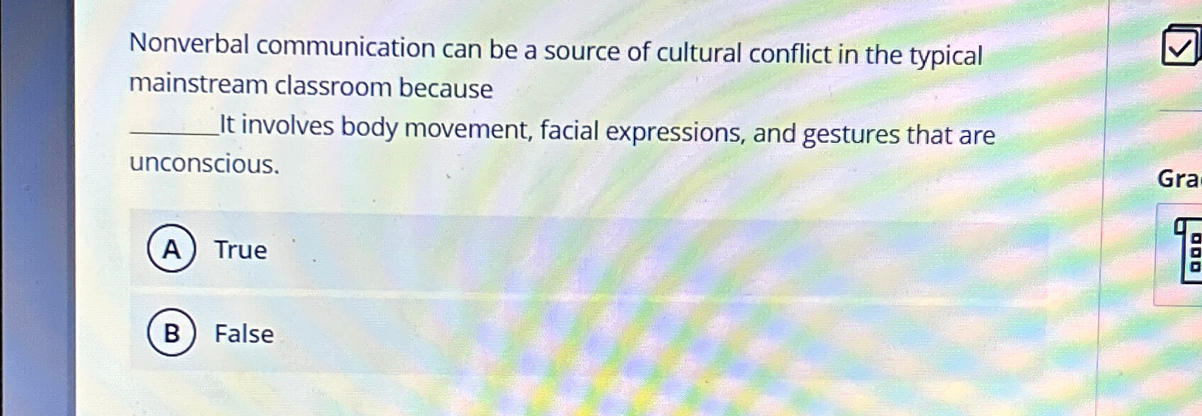Solved Nonverbal communication can be a source of cultural | Chegg.com